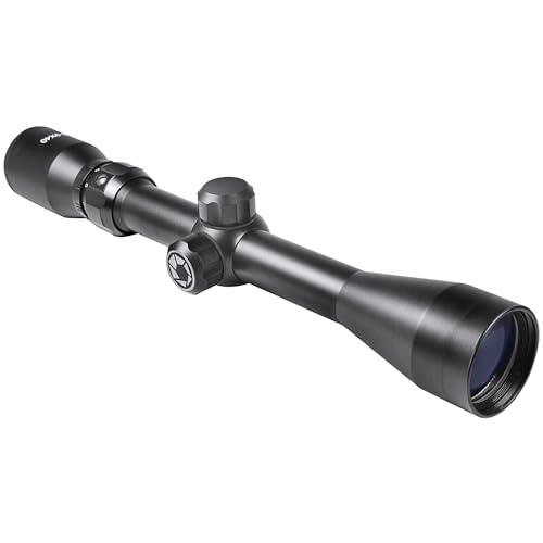 BARSKA CO11492 Colorado Rifle Scope 3-9x40 30/30 Reticle with Rings, Black