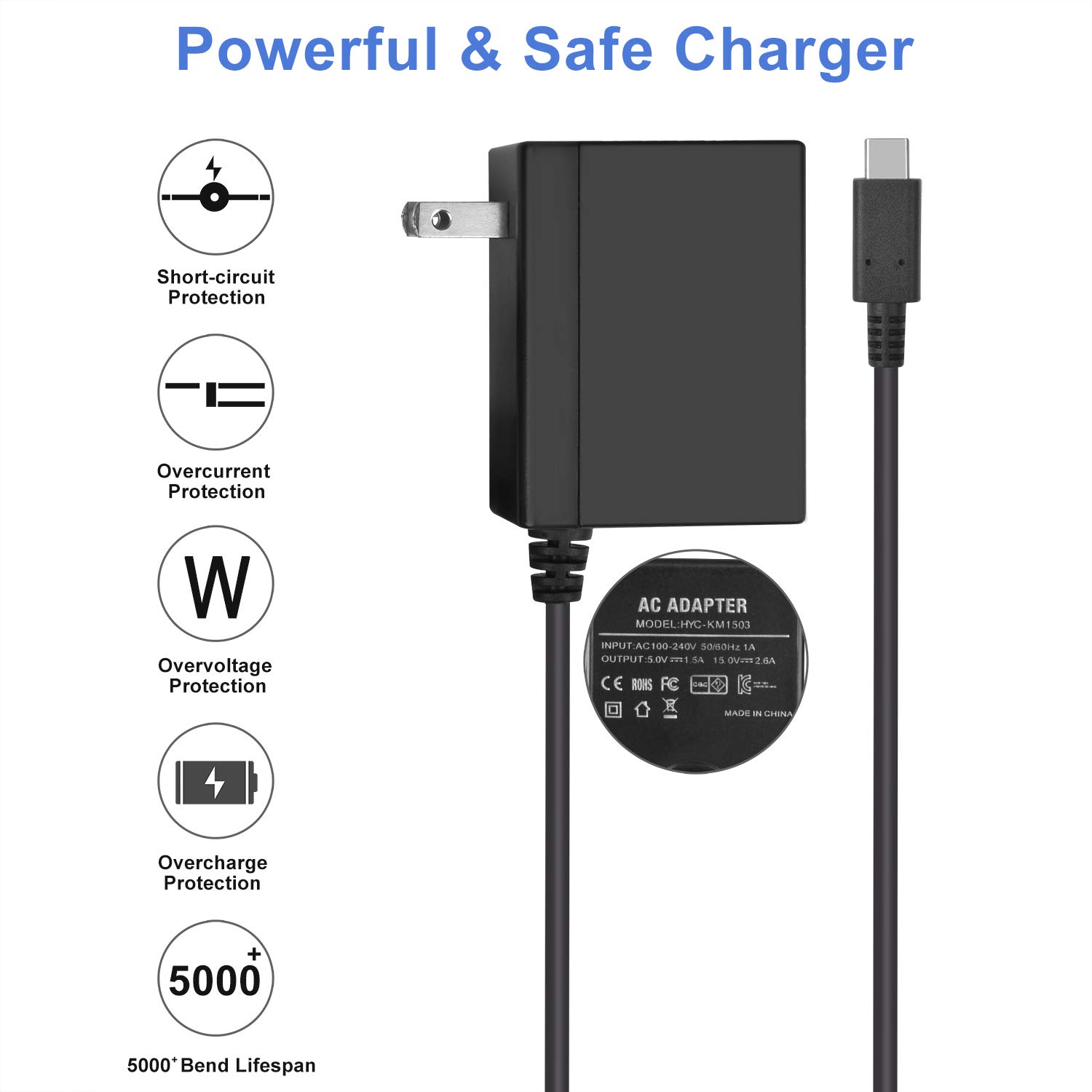 BIG Bundle: Portable TV dock, pocket TV docking station, fast charger charging Adapter and High Speed 4K HDMI Cable compatible for Nintendo Switch