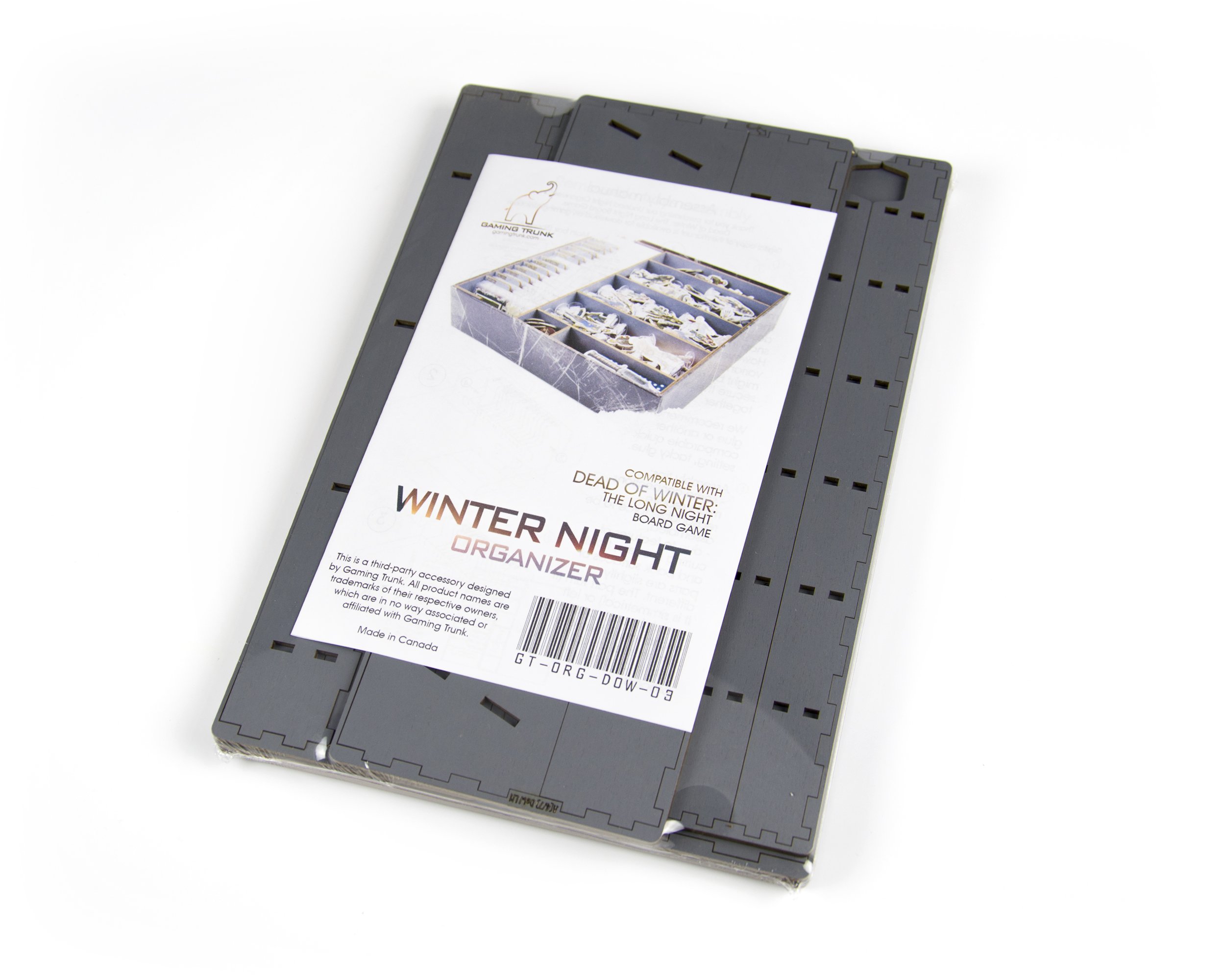 Gaming Trunk Organizer for Dead of Winter: The Long Night. Winter Night Organizer
