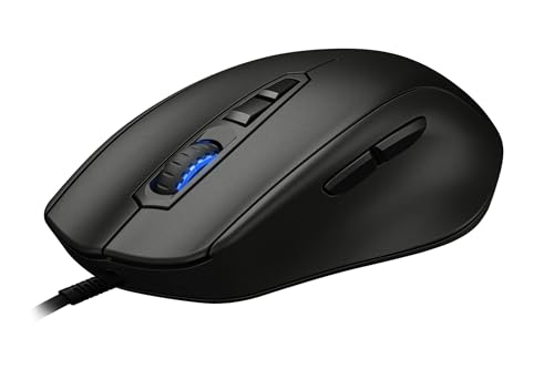 Mionix NAOS PRO Wired Gaming Mouse, 19K DPI Optical Sensor with 400 IPS, Kailh 80M Click Durability Micro-switches, 1K HZ Polling Rate, 7 Programmable Buttons, On-Board Memory for PC and MAC