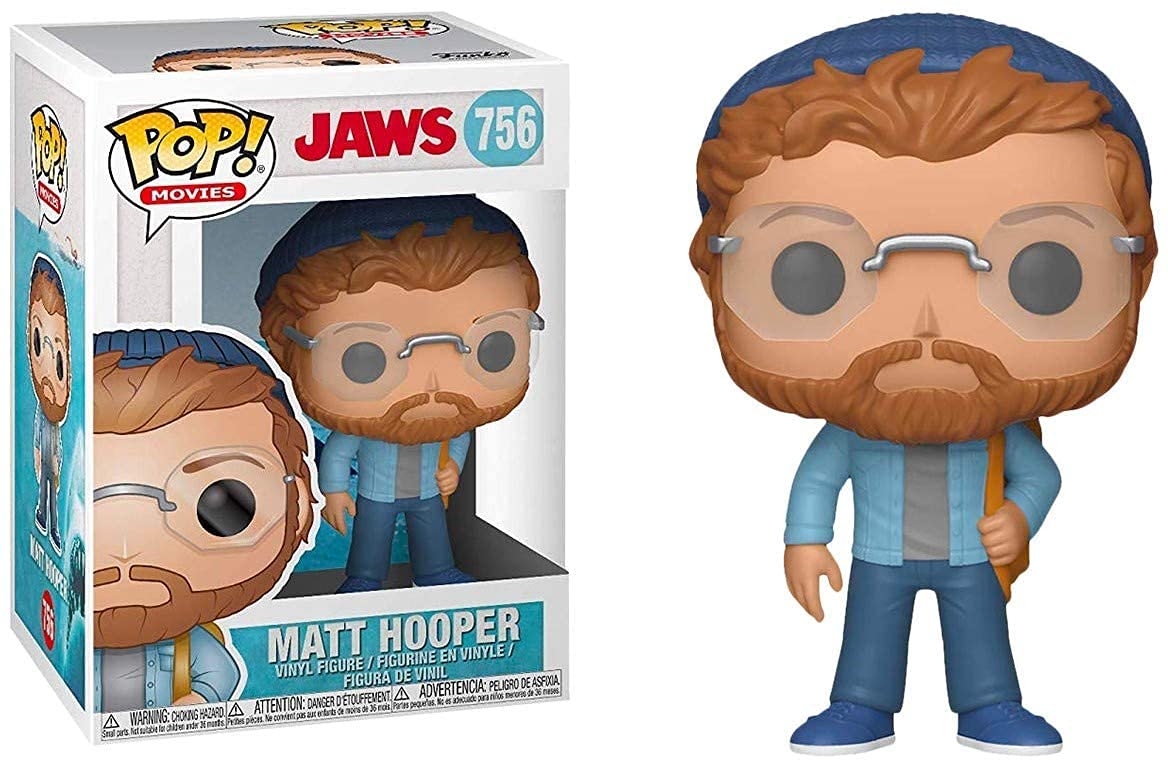 POP Jaws - Matt Hooper Funko Pop! Vinyl Figure (Bundled with Compatible Pop Box Protector Case), Multicolored, 3.75 inches