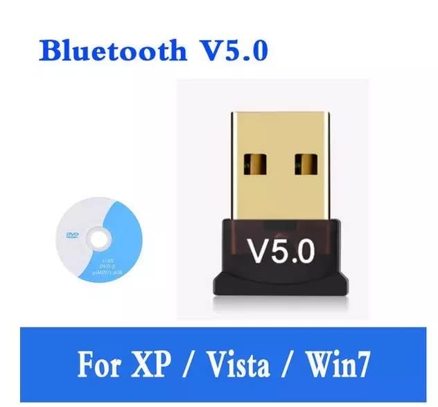 Bluetooth 5.0 USB Dongle, Bluetooth Adapter for PC Computer Desktop Laptop, Wireless Transfer for Bluetooth Headphones Speakers Keyboard Mouse Printers Music & Calls, Windows 11/10/8.1/8