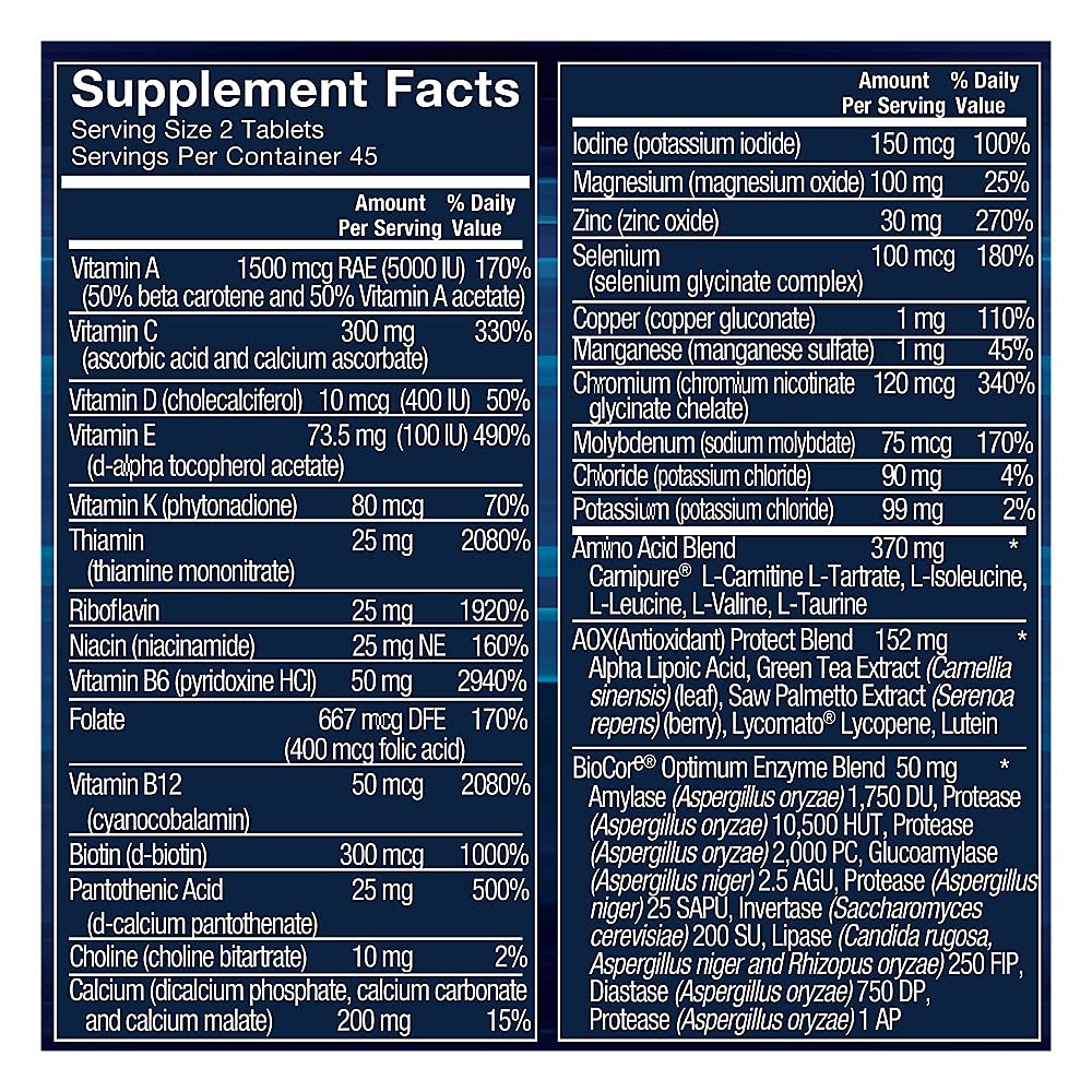 BodyTech Ultimate Man Elite Multivitamin & Mineral Training Support Formula, 45 Servings (90 Tablets)
