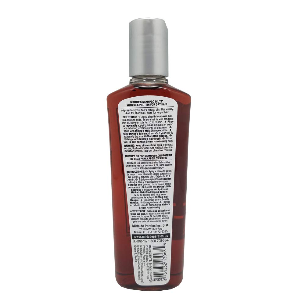 Mirta De Perales S Oil Treatment Shampoo for Dry Hair, 8 Ounce