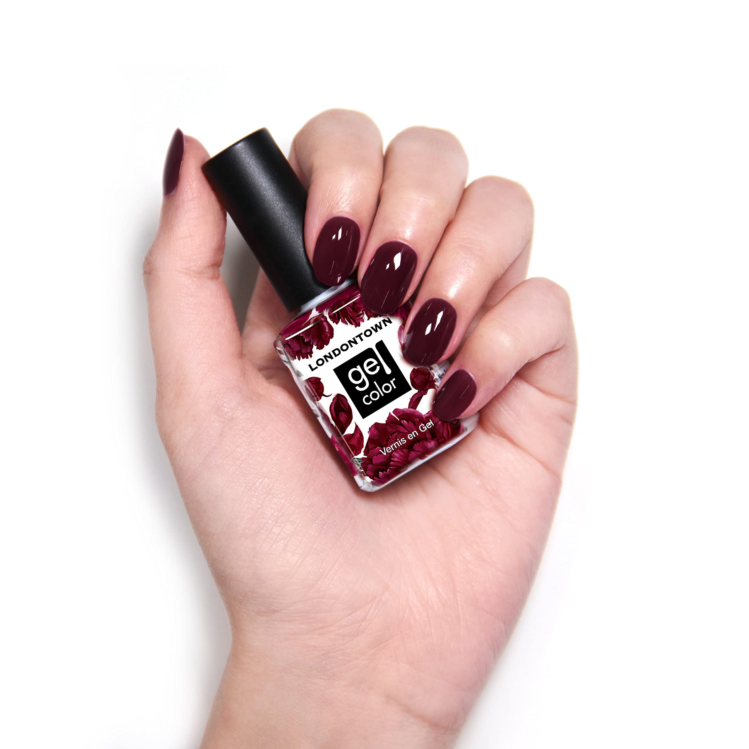 LONDONTOWN Gel Nail Polish, UV/LED Color, Vegan, Cruelty-Free Nail Lacquer, Bell in Time, 12mL