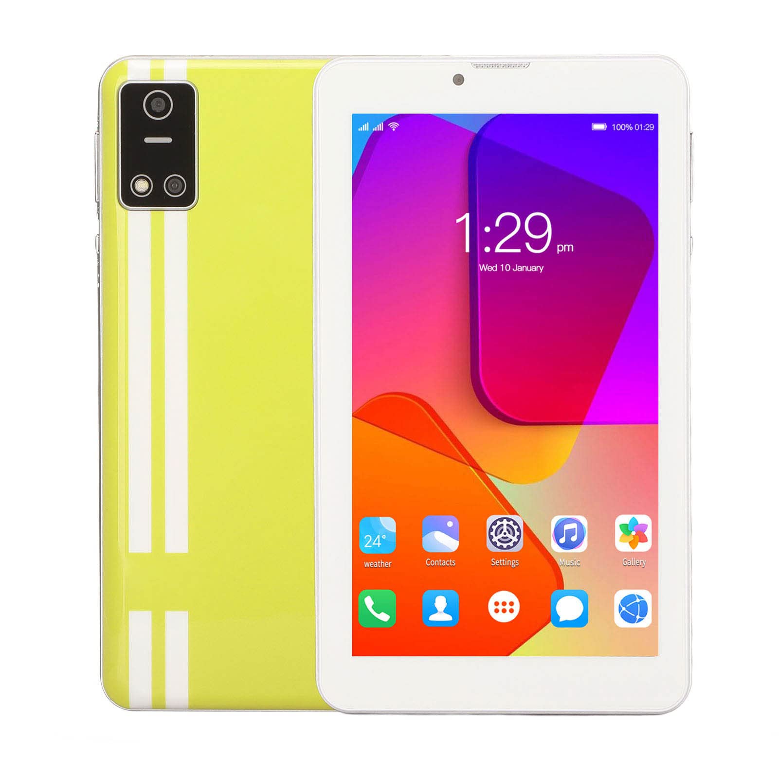 Bewinner 7 Inch Tablet for Android 10, 1280x800 IPS HD Screen, 2GB RAM 32GB ROM, Octa Core CPU, Dual SIM 3G Calling Tablet, Dual Band WiFi Tablet PC (US Plug)