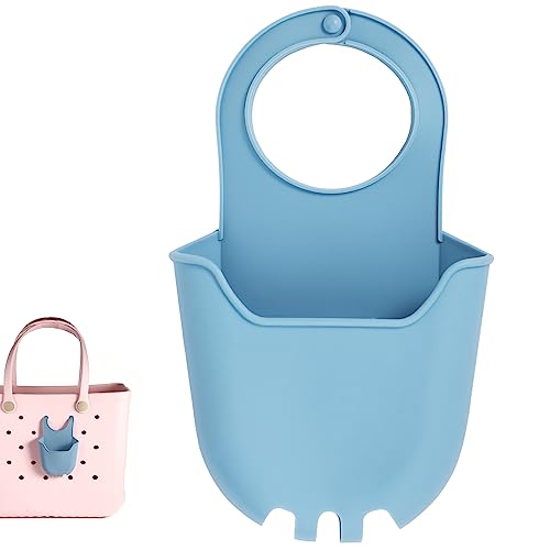 Storage Pouch for Bogg Bag, Insert Silicone Bag Pouch Storage Pouch Compatible with Bogg Bags Travel Accessory Organizer for Lipstick, Sunglasses, Daily Necessities Storage (Blue)