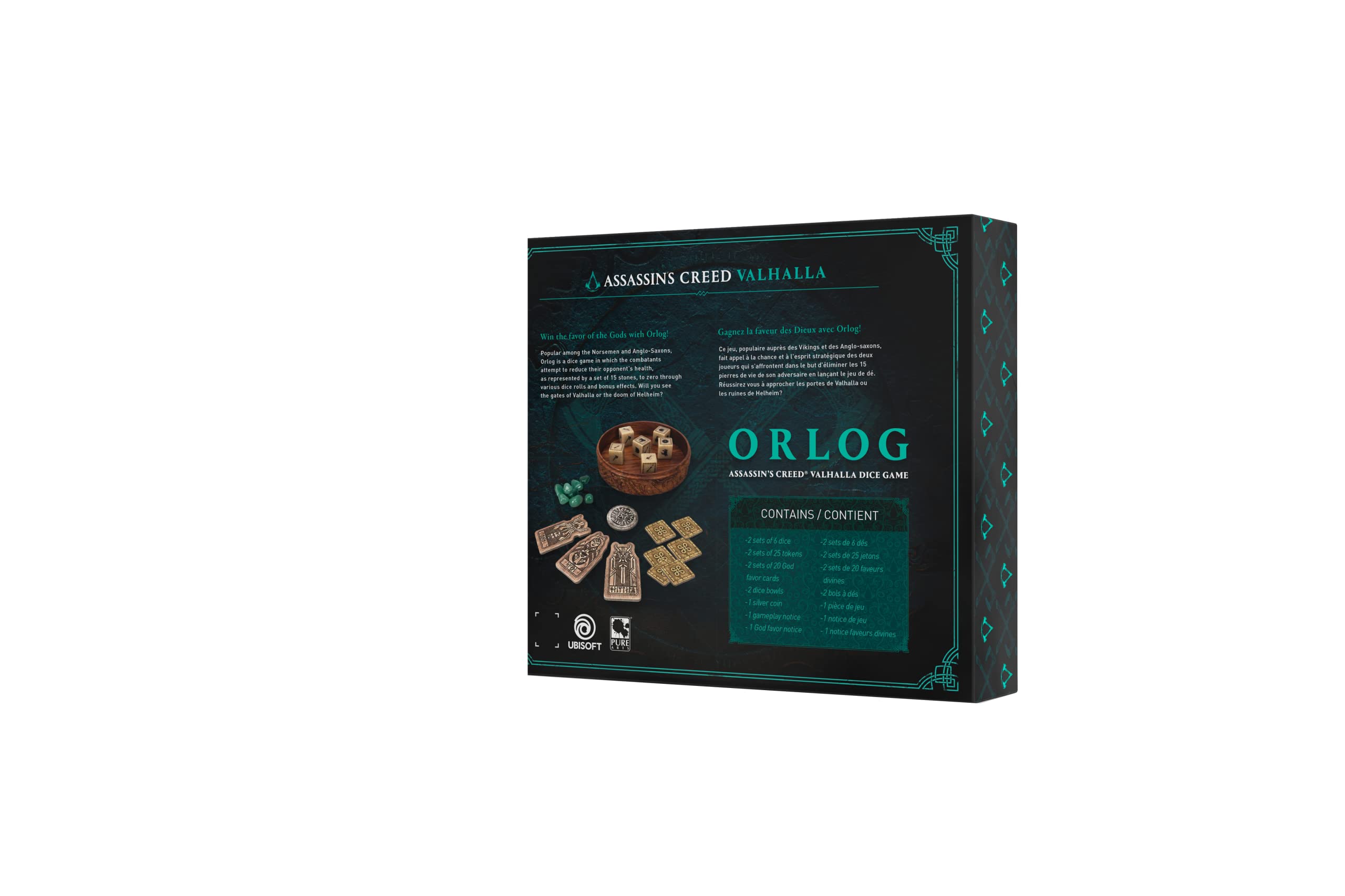 Orlog - Board Game for 2 Players - Assassin's Creed Valhalla Dice Game - French/English
