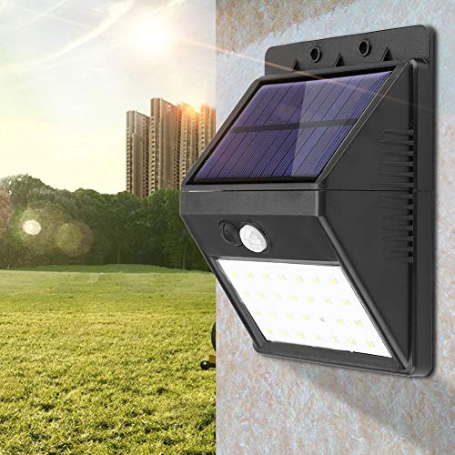 Solar Sensor Light, Turns on Automatically 3 Modes Solar Powered Light Wall Light Garden Light for Home Garden