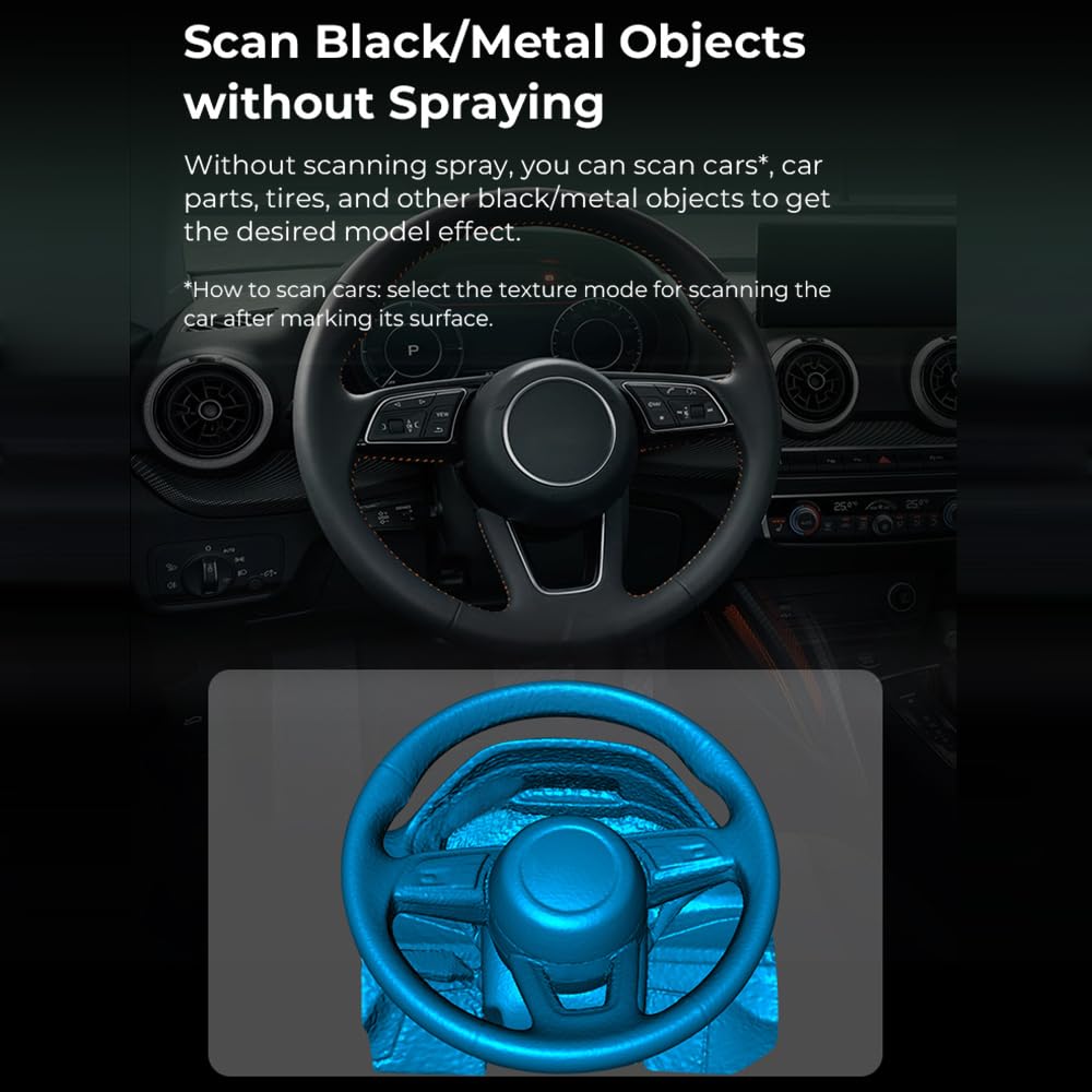 CR-Scan Ferret SE Scanner Portable and Handheld 30fps Scaning Speed 0.1mm Accuracy ASIC Chipset Dual Mode Scanning with 30fps Scan Speed Dual Mode Scanning Support Full Color Scan for
