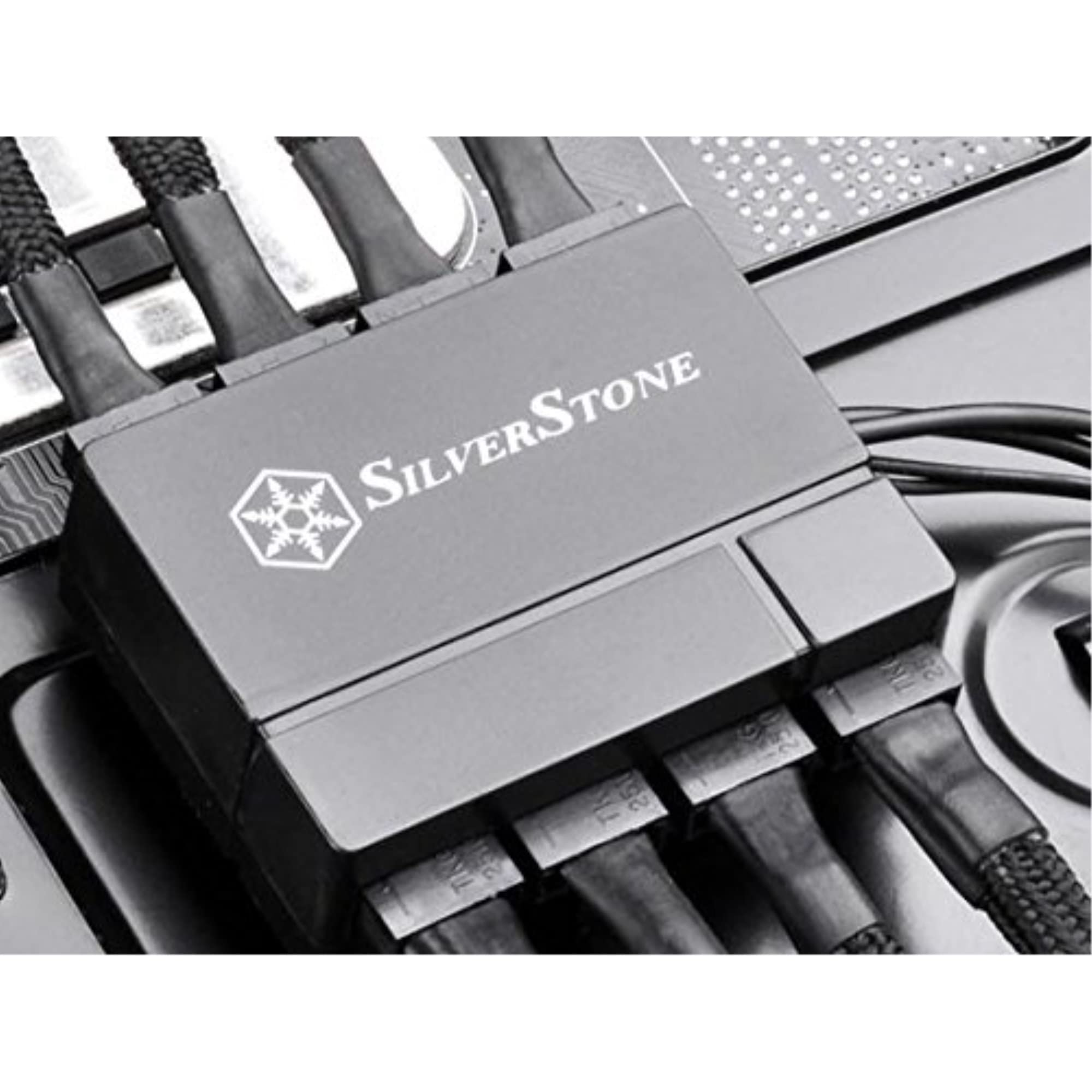SilverStone PWM Fan Hub System Cables, Black (CPF04)