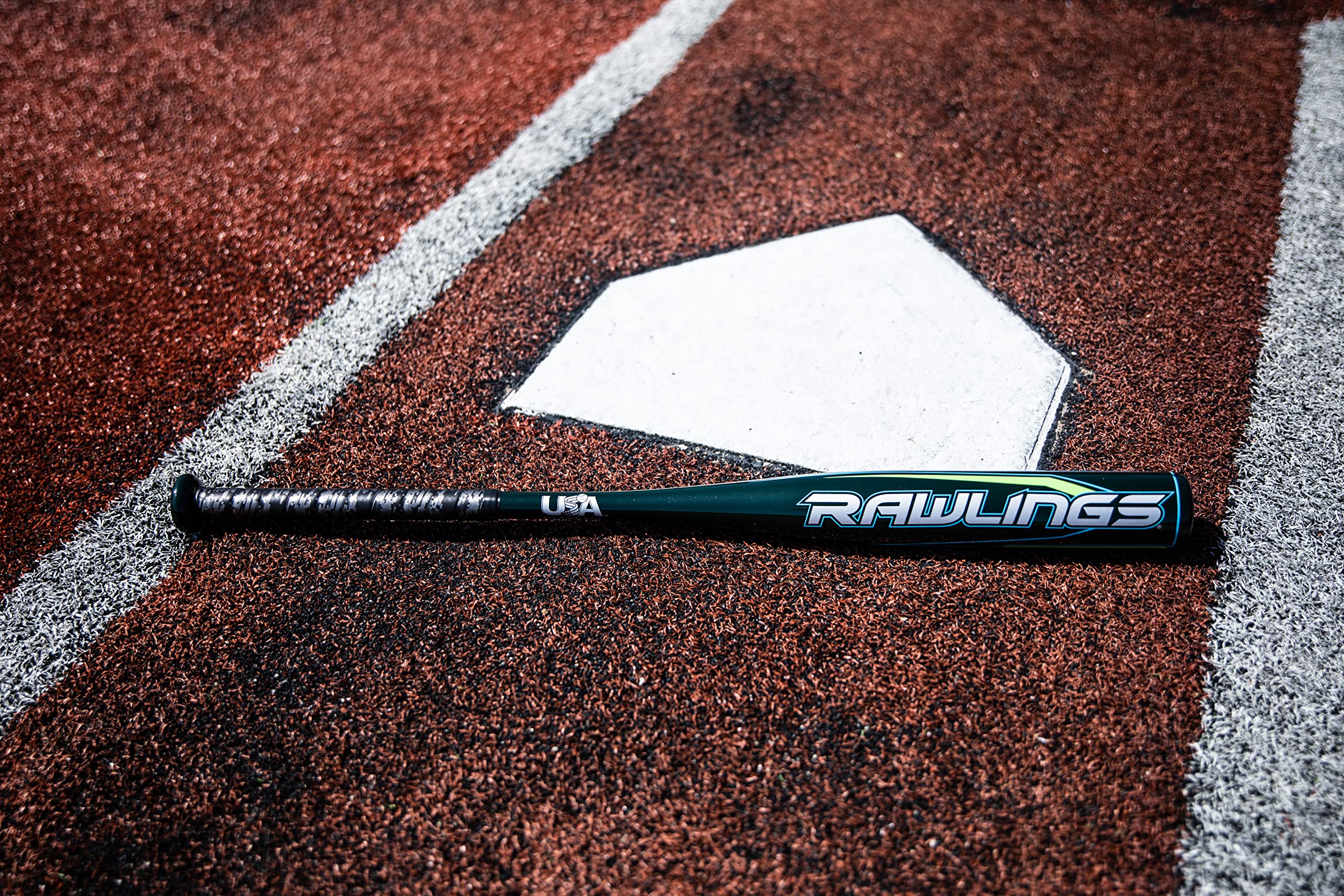 Rawlings | RAPTOR Baseball Bat | USA | -10 | 1 Pc. Aluminum | Dark Green | 29 inch