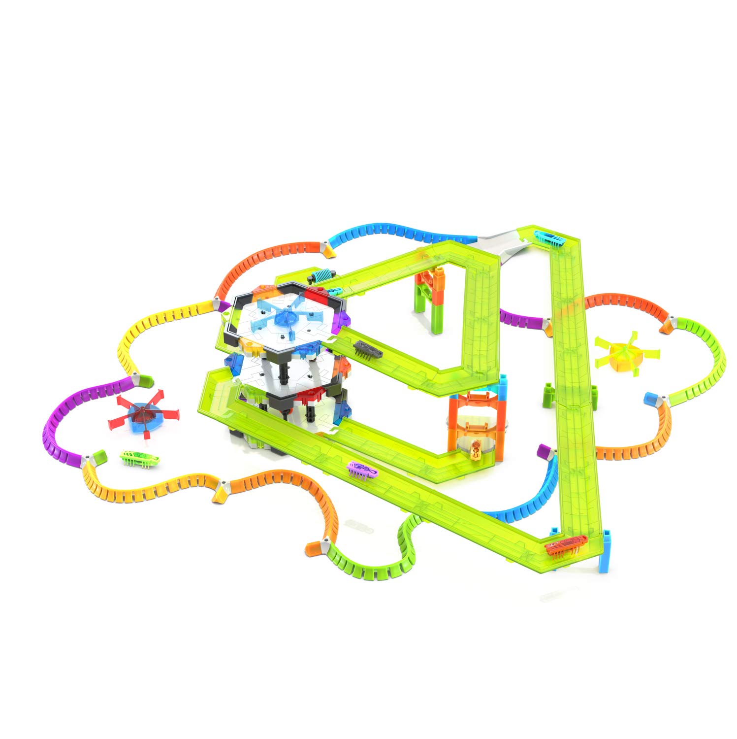 HEXBUG Flash Nano nanotopia - Colorful Sensory Playset for Kids - Build Your Own Playground - Over 130 Pieces and Batteries Included Old Version