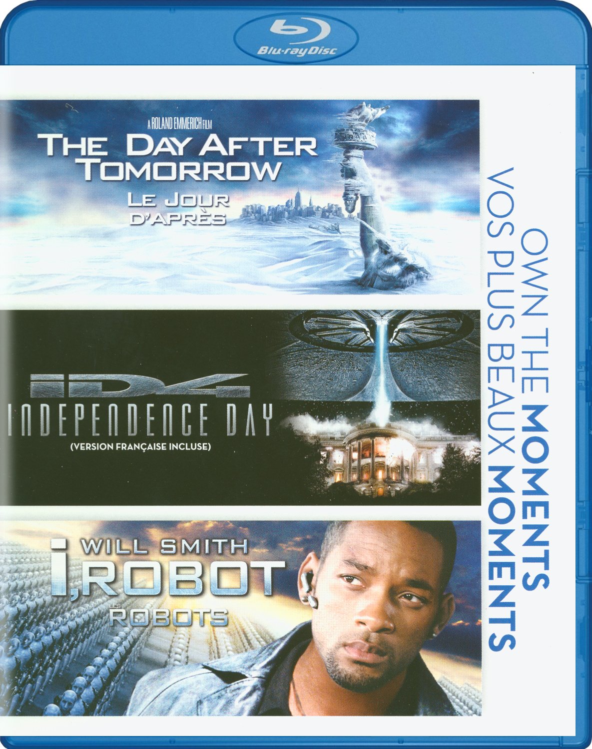 The Day After Tomorrow / Independence Day / i, Robot