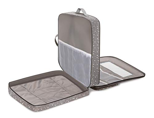 Badger Basket Pack Pretty Double Doll Carrier with Two Sleeping Bags for 18 inch Dolls - Gray/Stars