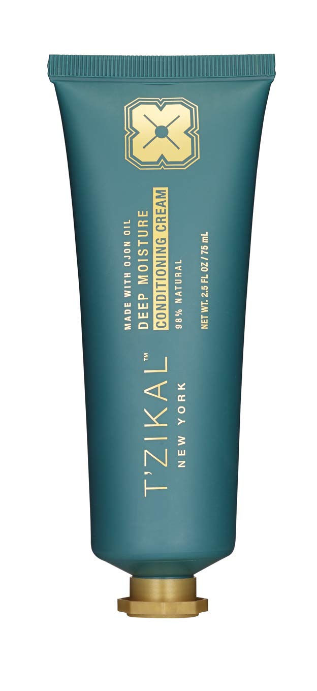 T’zikal Deep Moisturizing Conditioning Cream with Ojon Oil - Travel Size Leave In Conditioner for Curly Hair - Hair Treatment for Dry Damaged Hair and Natural 4C Hair - Sulfate Free Conditioner