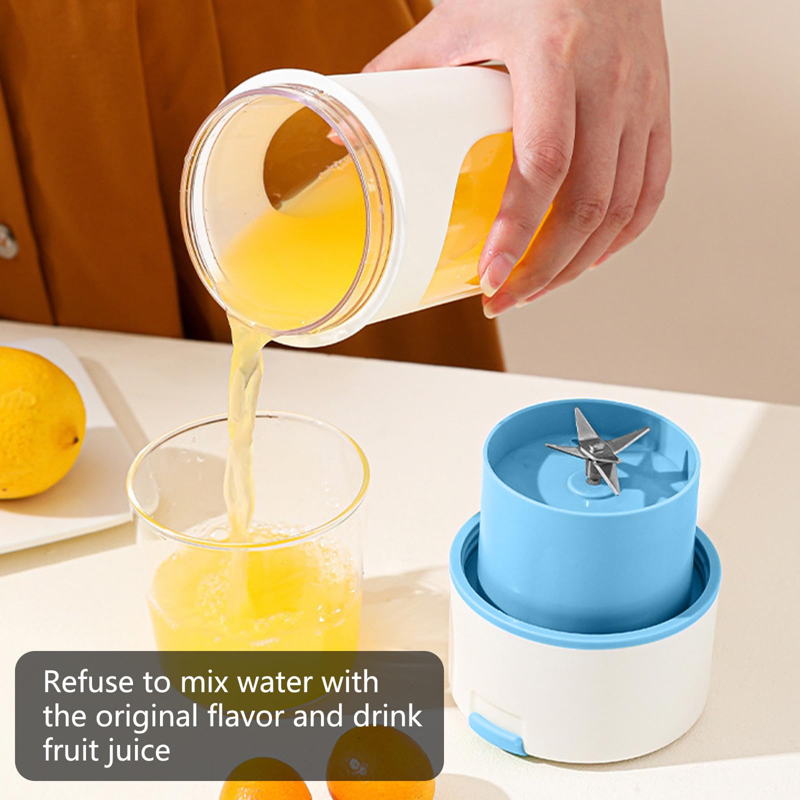 Clearance Portable Blenders, 480ml Mini Wireless Portable πππ«π¬π¨π§ππ₯ Blenders for Shakes with 6-Blade Head USB Rechargeable Juicer Cup for Home Sport Outdoor Today's Deals of The Day