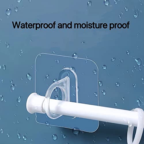LADYMOON Adhesive Spray Bottle Holder,Set of 10,Wall Hooks Without Nails,Bathroom and Kitchen Adhesive Hooks for Hanging,Curtain Rod Holder,Storage of Small Objects, Etc…