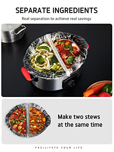 Syntus Slow Cooker Liners, Cooking Bags Large Size Crock Pot Liners Disposable Pot Liners Plastic Bags, Fit 3QT to 8QT for Slow Cooker Crockpot Cooking Trays, 13"x 21" 1 Pack (30 Liners)