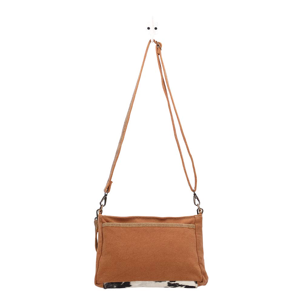 Myra Bag Florid Upcycled Canvas & Leather Small Crossbody Bag S-1458
