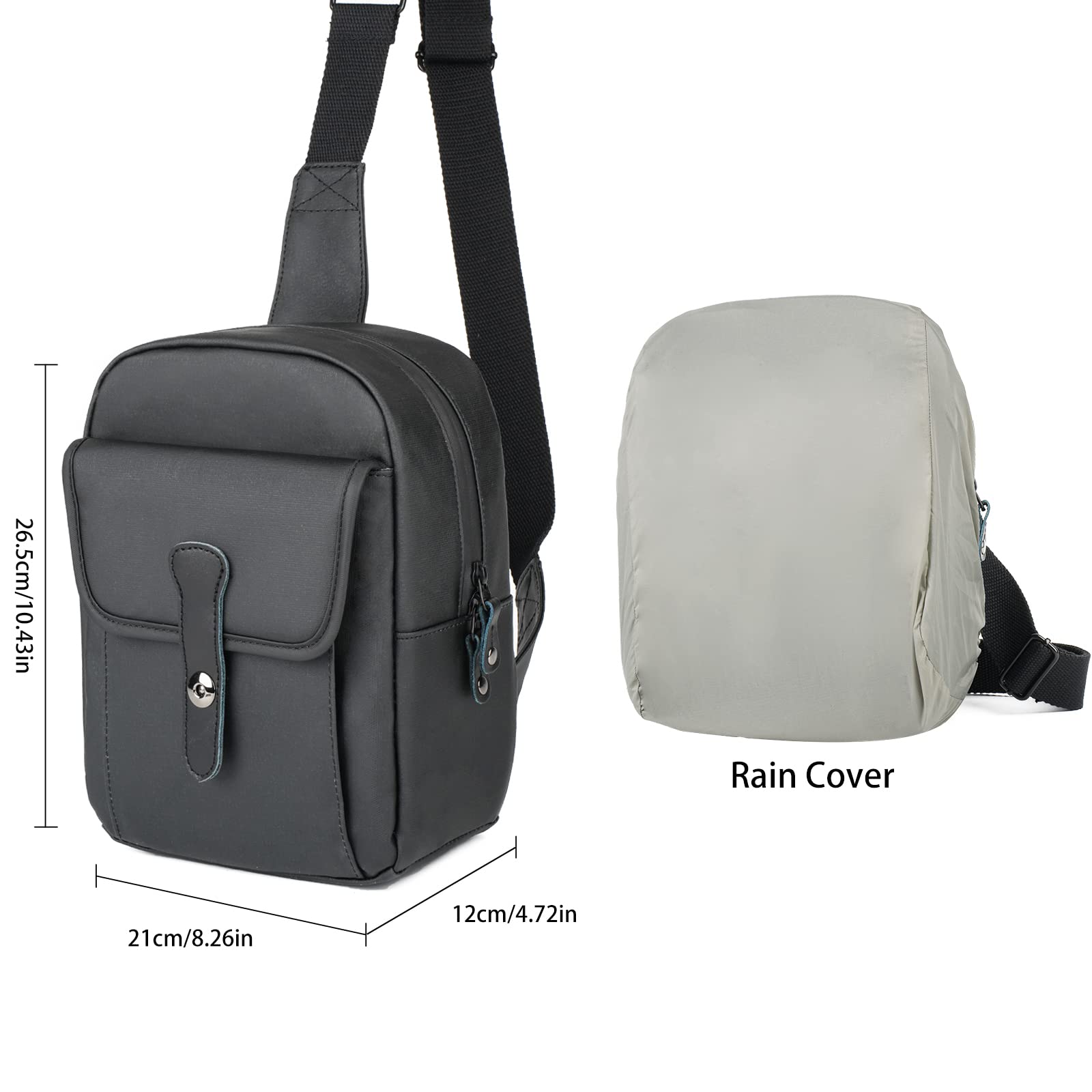 Besnfoto Camera Bag Small Sling Bag Backpack DSLR Mirrorless Camera Shoulder Crossbody Bag for Photographer Waterproof Compact Cute Photo Bag for Women Men