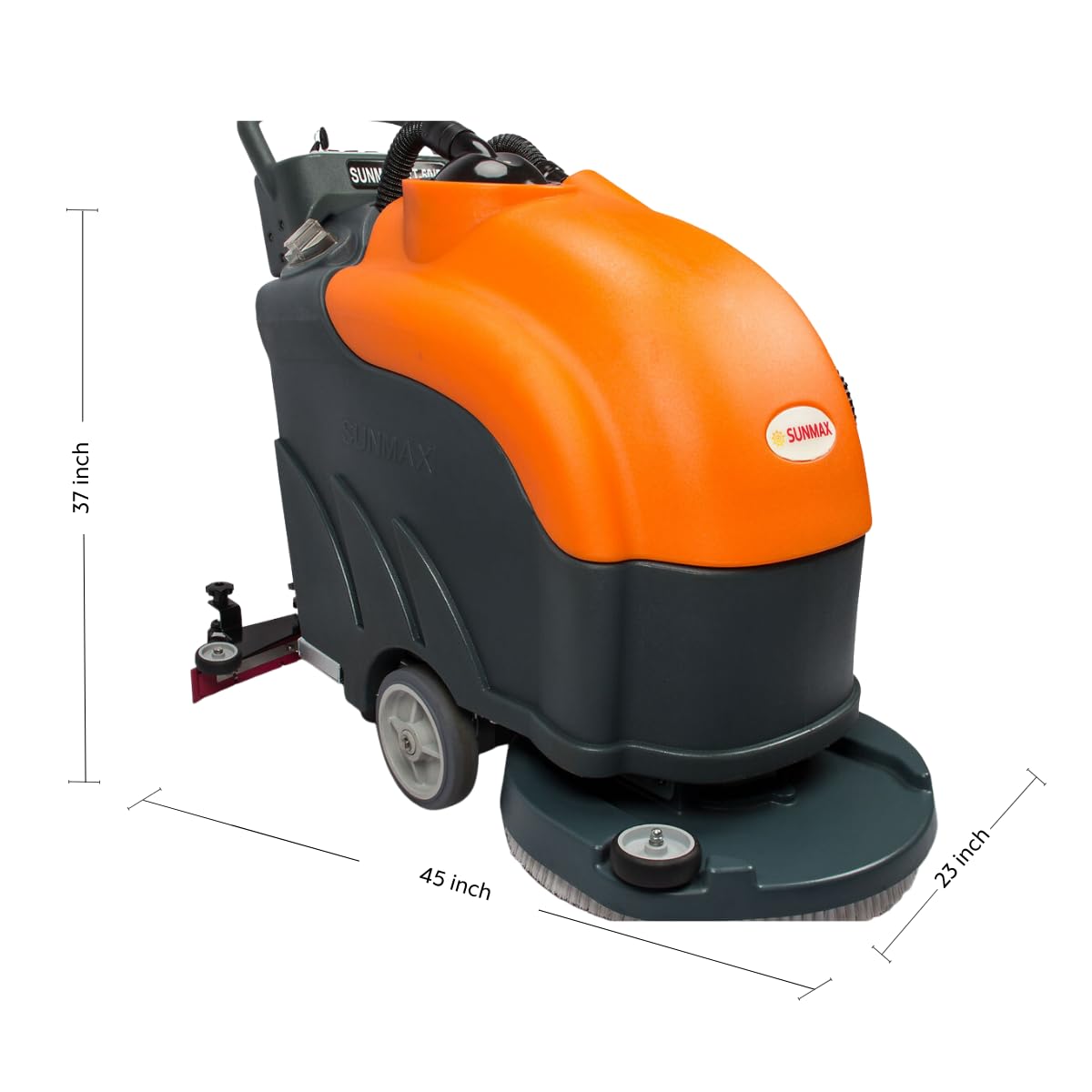 RT50+ 22" Width Floor Scrubber Dryer Machine, 13.2/14.5-gal Dual Tanks, 30,000 sqft/h, Lithium Battery, 3.5 hours Fast Charging