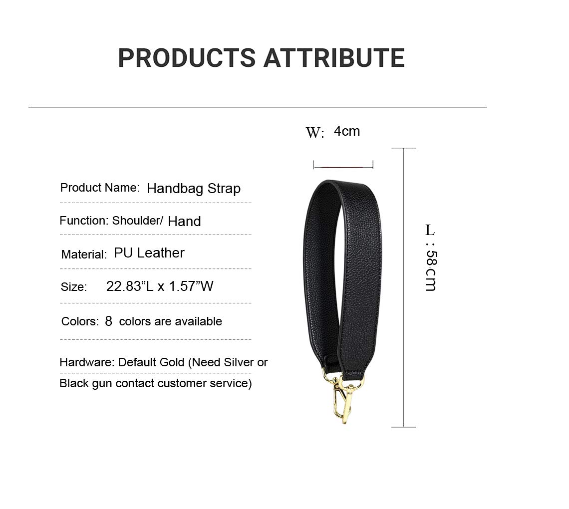 Reason Charm Purse Straps Replacement PU Leather Handbags Strap Shoulder Bag Straps Phone Pendant (Brown)