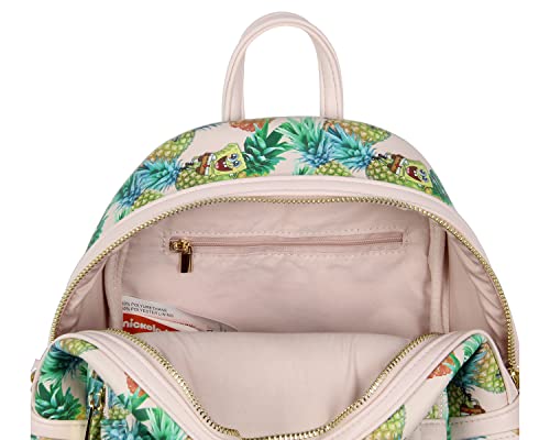 INTIMO Nickelodeon SpongeBob SquarePants Cartoon Pineapple Tossed Print Mini Backpack