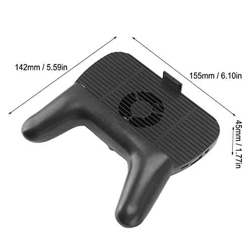 Jeanoko Mobile Game Controller Radiator, Ergonomic Design Hands Free Mobile Game Controller Fast Heat Dissipation Durable ABS Widely Compatible for Home
