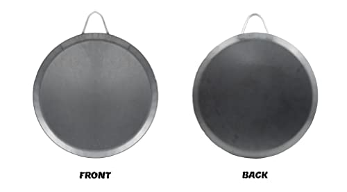 Comales Para Tortillas Grande Para Estufas for Tortillas y Quesadilla Carbon Steel Heavy Duty Metal Handle (11.5 Inch)