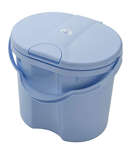 Rotho Babydesign TOP Nappy Pail, with Lid, 11l, 0+ Months, Sky Blue, 20002 0289