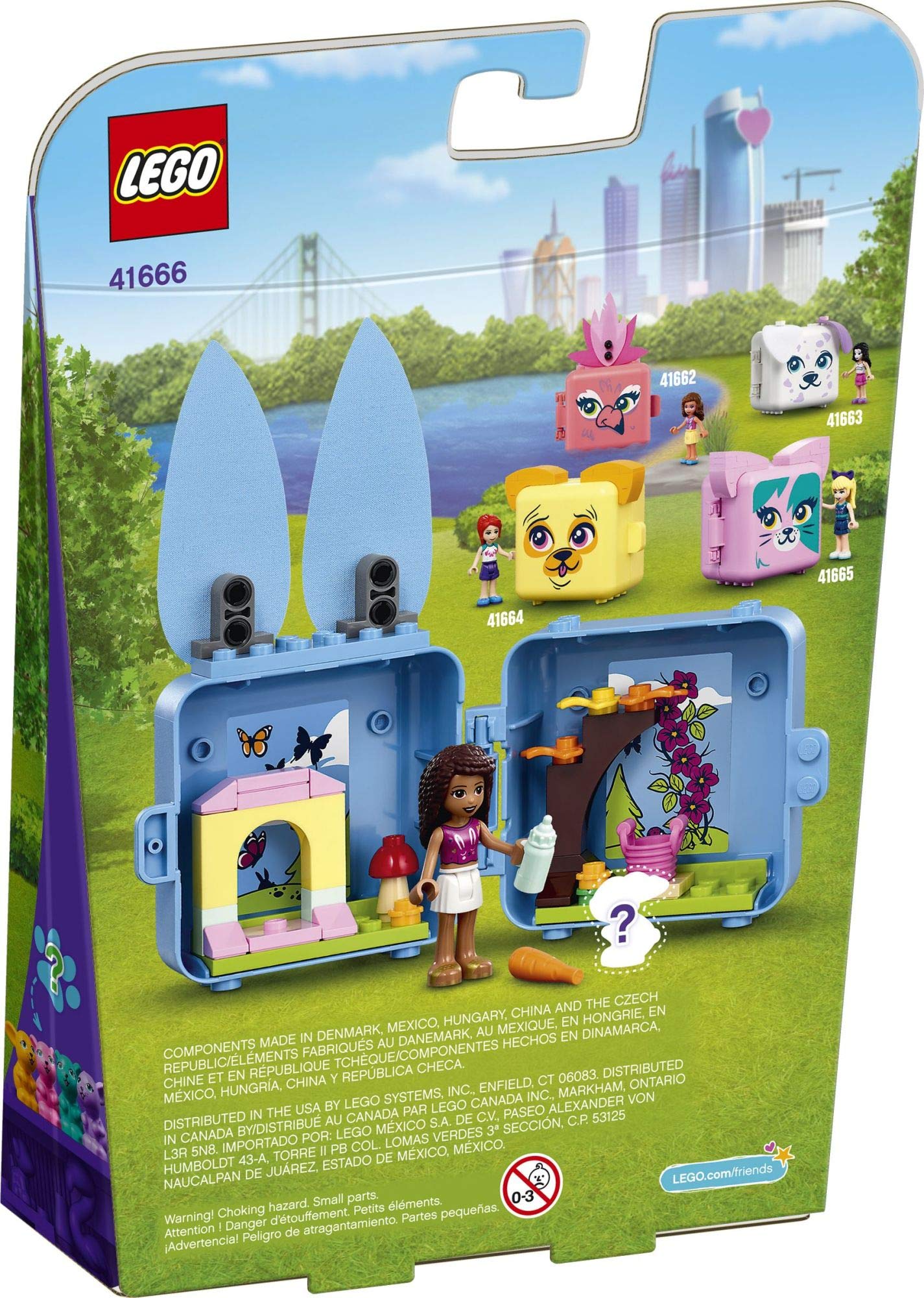 LEGO Friends Andrea’s Bunny Cube 41666 Building Kit; Rabbit Toy for Kids with an Andrea Mini-Doll Toy; Bunny Toy Makes a Creative Gift for Kids Who Love Portable Playsets, New 2021 (45 Pieces)