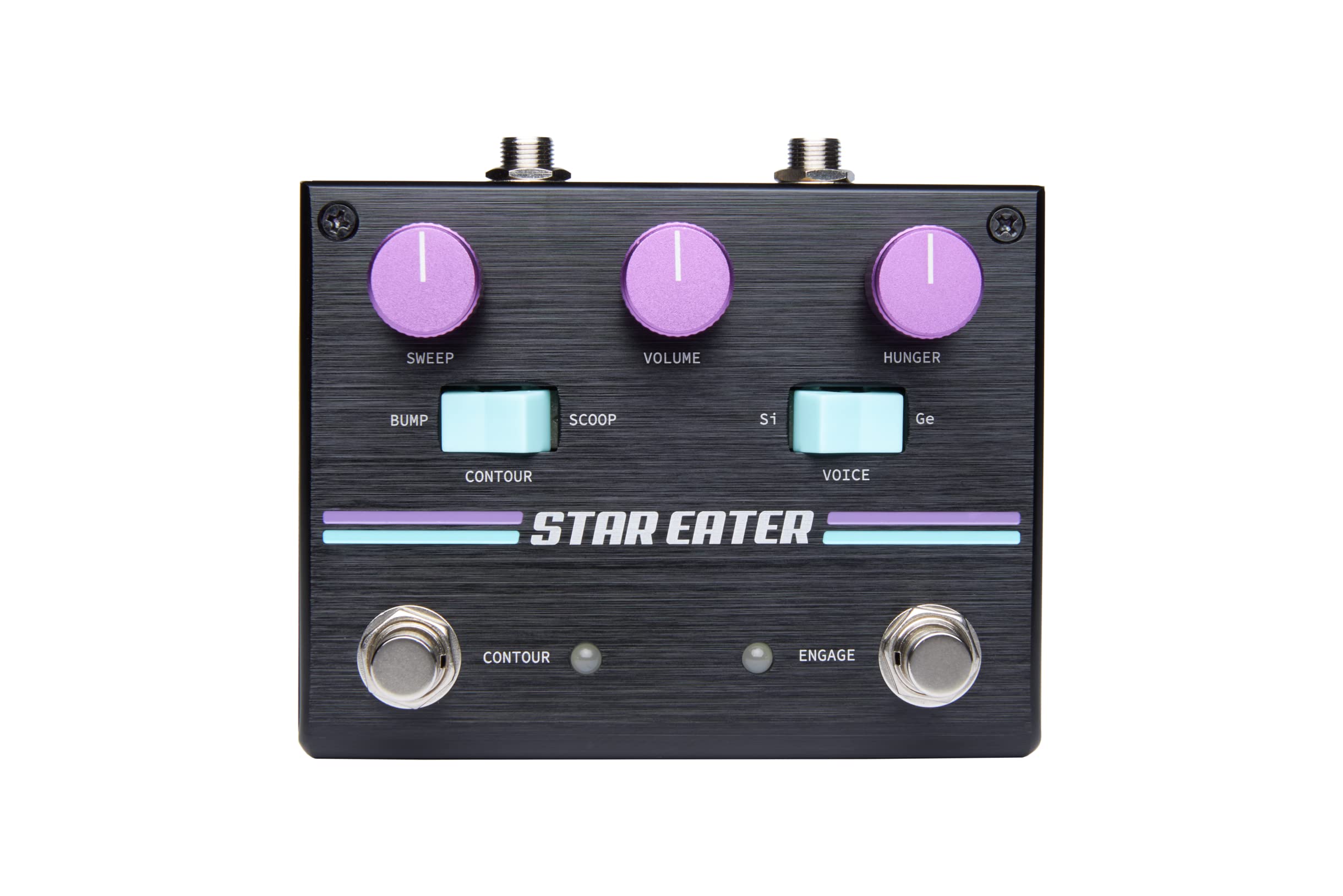 Briskdrop Pigtronix Star Eater Analog Fuzz Pedal - Bundle with Instrument Cable, 2 Patch Cables, and 6 Dunlop Picks