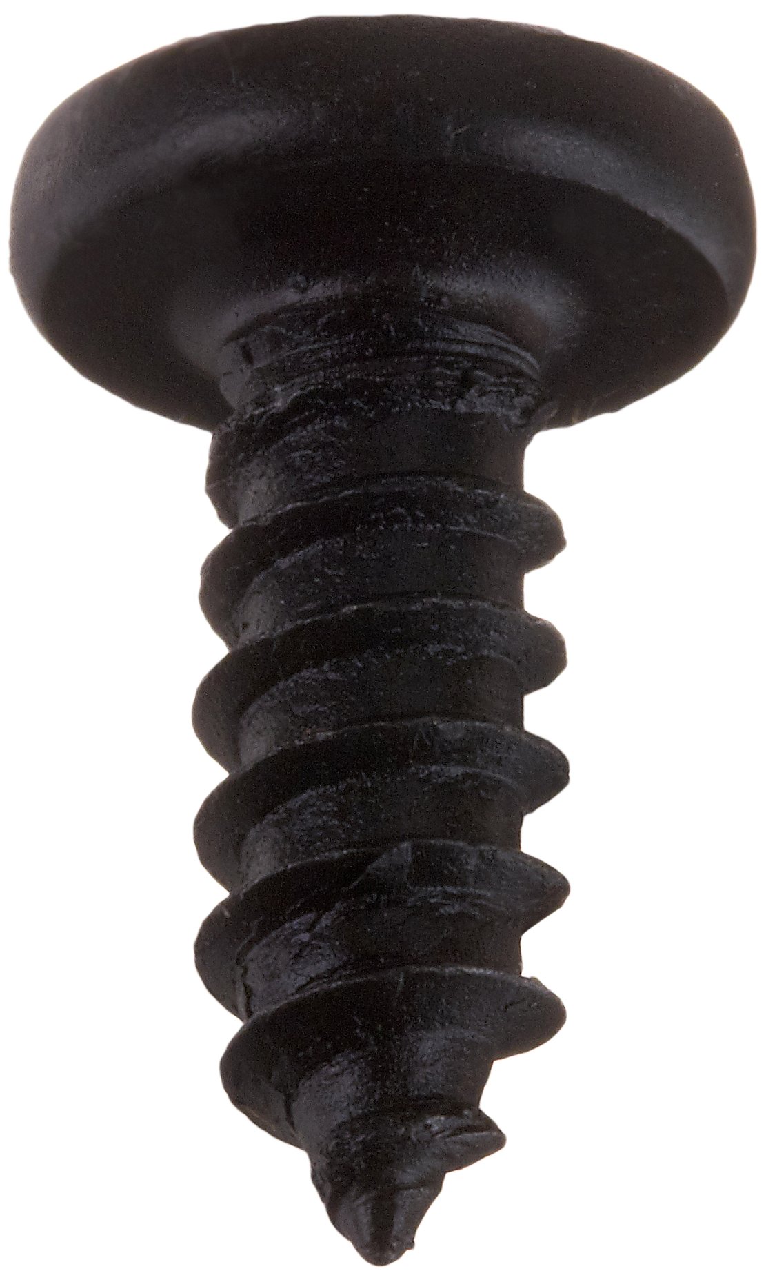 Small Parts 1008ABPPB Steel Sheet Metal Screw, Black Oxide Finish, Pan Head, Phillips Drive, Type AB, #10-16 Thread Size, 1/2" Length (Pack of 100)