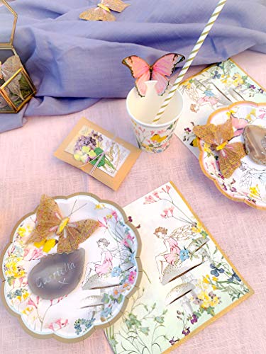 Talking Tables Truly Fairy Paper Plate with Fairy Design for a Tea Party or Birthday, Multicolor (1)