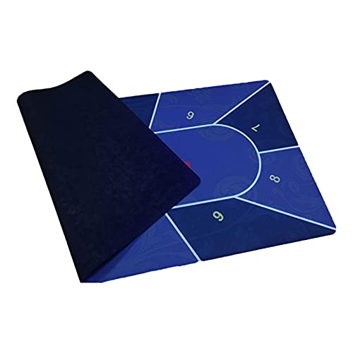 Craps and Roulette Table Felt Poker Tablecloth 1.2 Texas Poker Mat Suede Rubber Table Cloth Board Game Poker Able Top Digital Printing Casino Layout Poker Accessories (Color : 120x60cm)