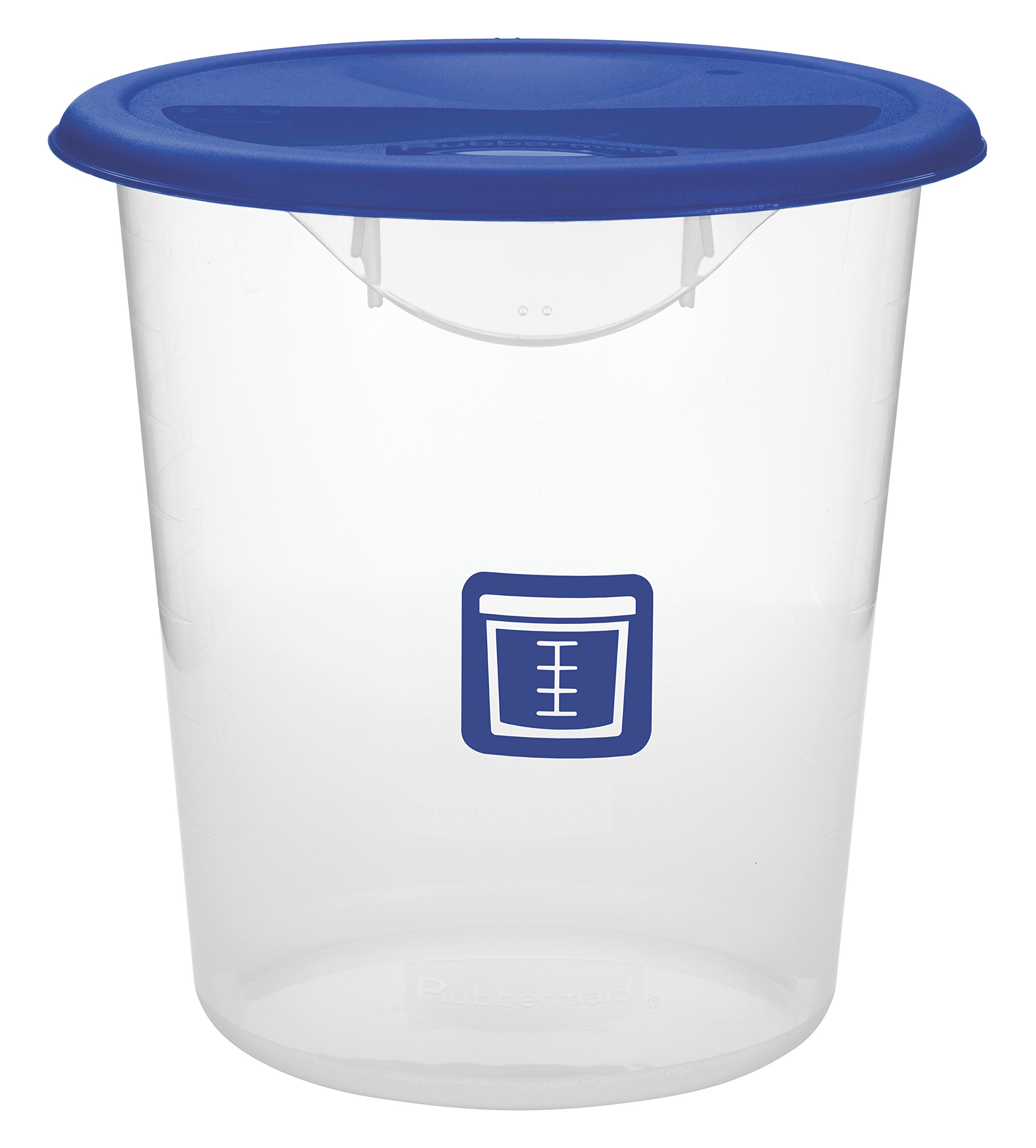 Rubbermaid Commercial Lid (Lid Only) for Round Food Storage Container, Fits 8 Qt. Containers, Blue (1980382)