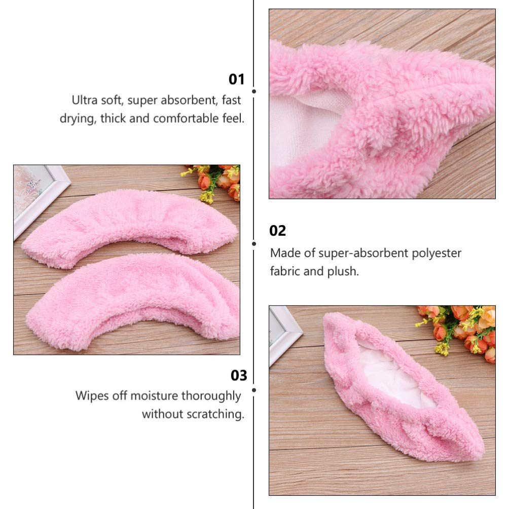 BESPORTBLE 2 Pairs Ice Skate Guards Elastic Skating Blades Covers Kids Plush Skate Shoes Blade Protector (Yellow Pink S)