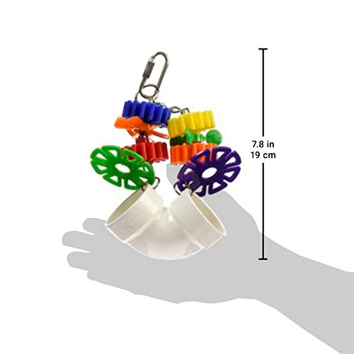 Super Bird Creations SB751 PVC Forager Bird Toy, Medium/Large Bird Size, 3β x 5β x 8β