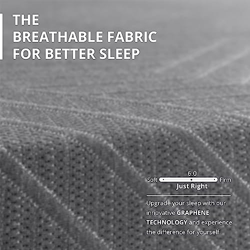 EGOHOME 12 Inch Queen Mattress, Copper Gel Cooling Memory Foam Mattress for Back Pain Relief,Therapeutic Double Matress Bed in a Box, CertiPUR-US Certified, 60”x80”x12”, Black