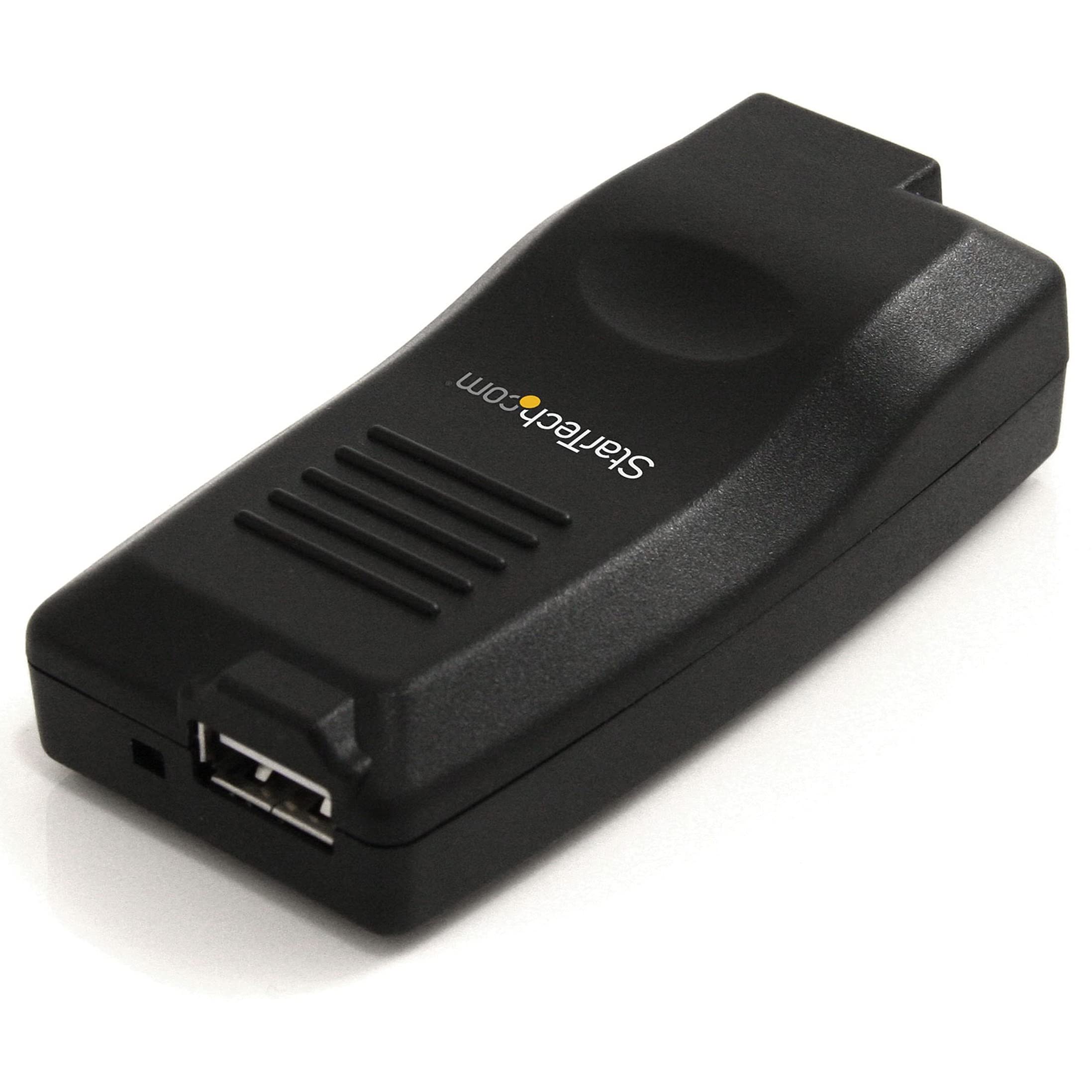 StarTech.com 10/100/1000 Mbps Gigabit 1 Port USB 2.0 over IP Device Server Adapter - USB Ethernet Over LAN Network Printer Converter - Windows 7 / XP / Vista ONLY (USB1000IP)