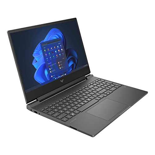 HP 2022 Victus Gaming Laptop, 15.6'' FHD 144Hz Display, 12th Gen Intel 8-Core i5-12450H, GeForce GTX 1650, 16GB RAM, 1TB SSD, USB-C, HDMI, RJ45, SD Card Reader, WiFi 6, Backlit Keyboard, Win 11 Black