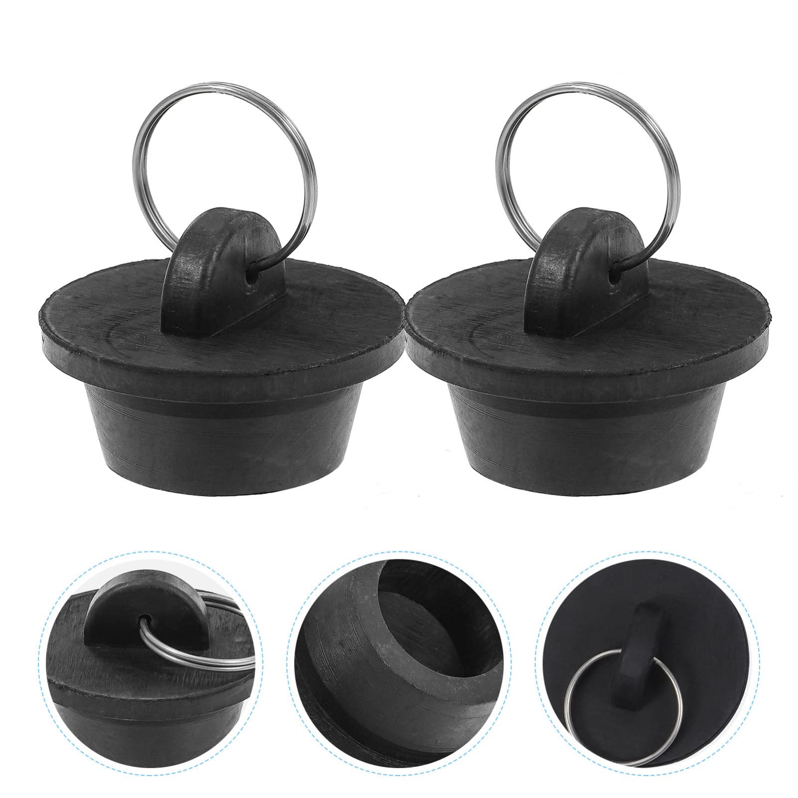 Housoutil 5pcs Sink Plug Bathtub Drain Sink Stopper Kitchen Drain Bathtub Plug Washbasin Plug Bath Tub Drain Plug Tub Drain Stopper Bathroom Sink Stopper Tub Stopper Car Dent Remover Rubber