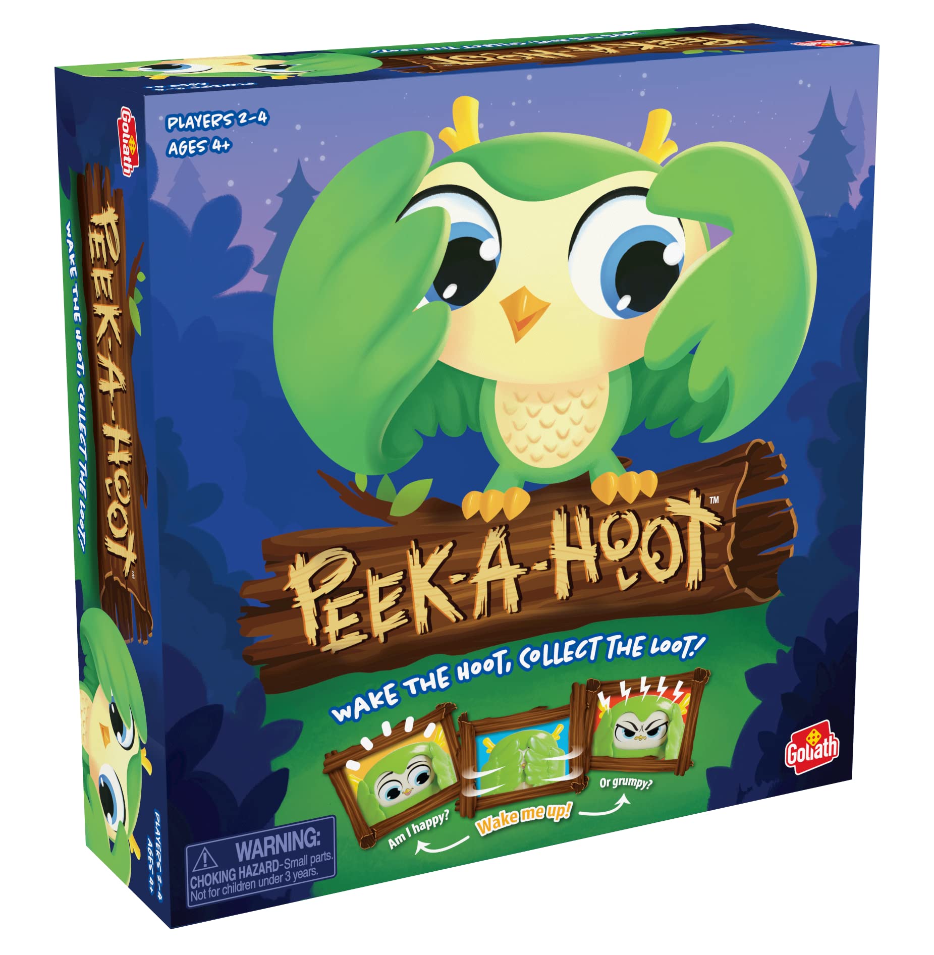 Peek-A-Hoot - Race to Collect Your Loot Without Angering The Hoot - Owl Board Game for Kids, Ages 4 and Up, 2-4 Players