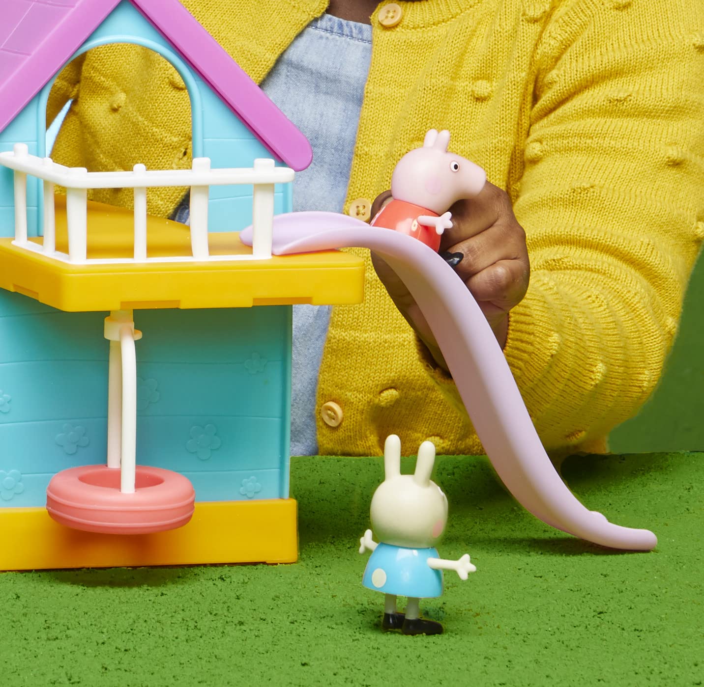 Peppa Pig Club Kids-Only Playset Preschool Toy; Sound Effects; Includes 2 Figures, 7 Accessories; Ages 3 and Up
