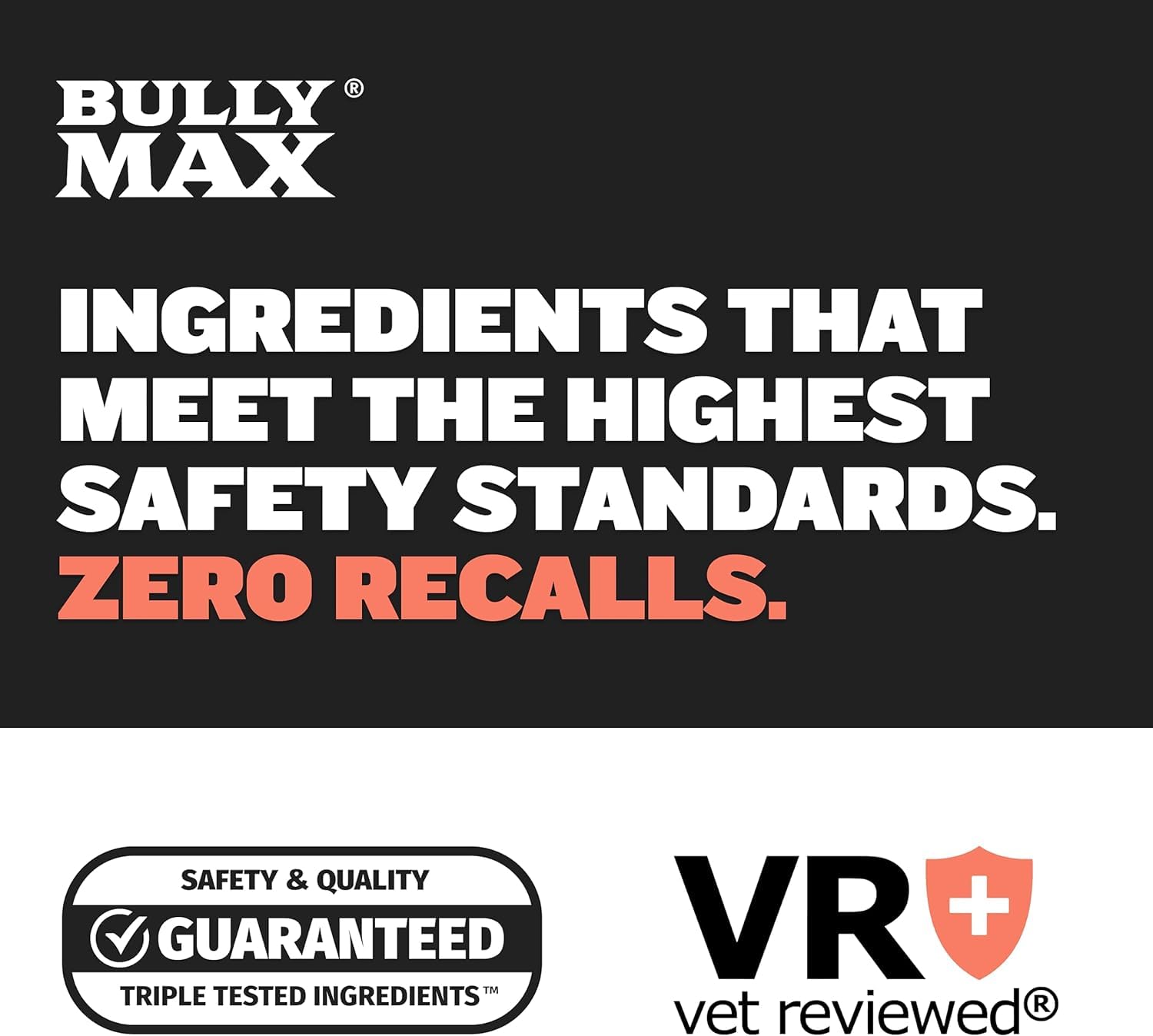 Bully Max 2-in-1 Puppy Vitamins - 30 Chewable Tablets for Development and Growth of Puppies - Dog Vitamin Tablet Supplements for Small Dogs, Large Breed Pups and Growing Dogs - 3 Bottles