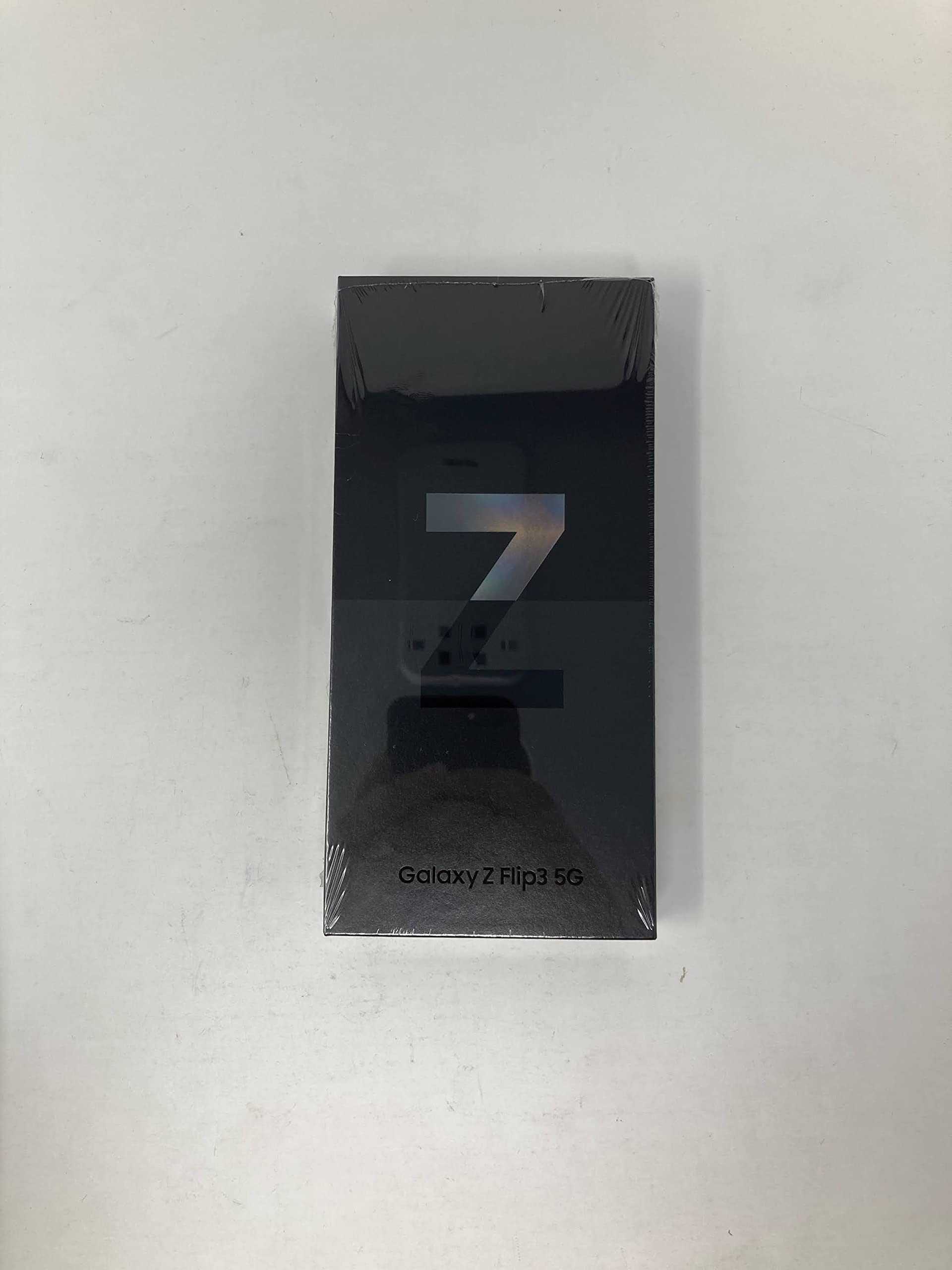 SAMSUNG Galaxy Z Flip 3 F7110 5G Single SIM 128GB 8GB RAM Factory Unlocked (GSM Only | No CDMA - not Compatible with Verizon/Sprint) International Version – Black