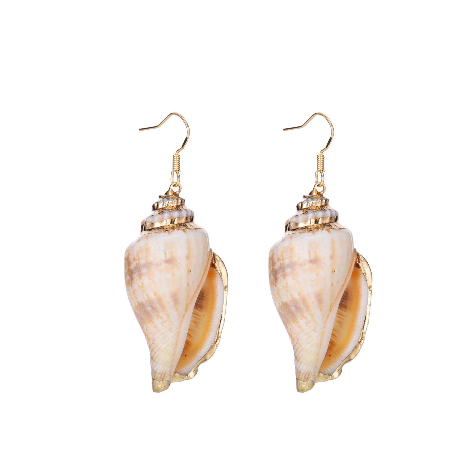 lureme Beach Jewelry Casual Seashell Conch Drop Dangle Earrings for Women(er006199-2) Color B