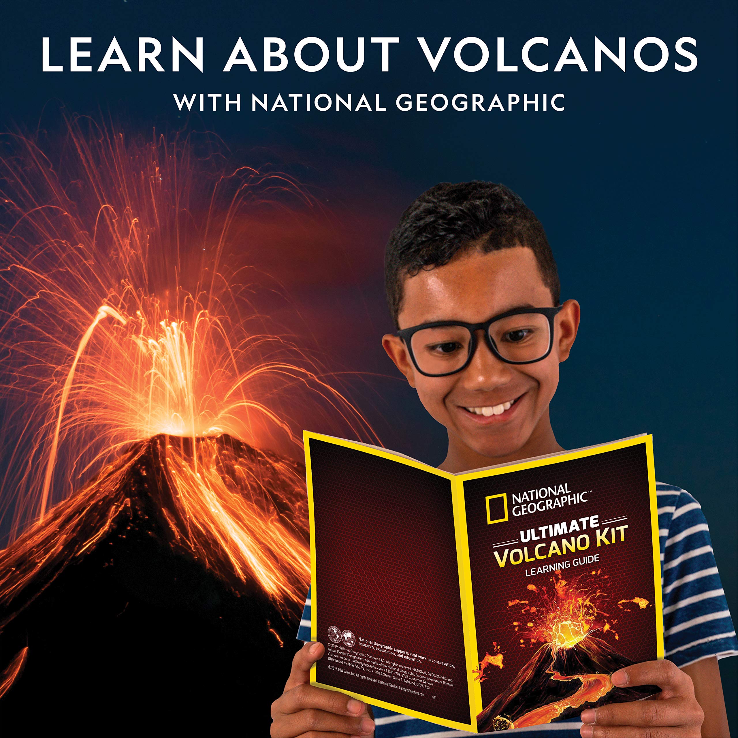 NATIONAL GEOGRAPHIC Ultimate Volcano Kit β Erupting Volcano Science Kit for Kids, 3X More Eruptions, Pop Crystals Create Exciting Sounds, STEM Science & Educational Toys (Amazon Exclusive)