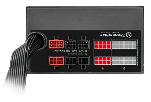 Thermaltake Toughpower 750W 80 Plus Gold Semi Modular PSU ATX 12V or EPS 12V Ultra Quiet Power Supply PS-TPD-0750MPCGUS-1
